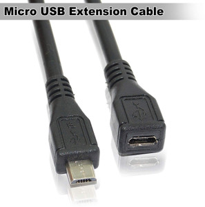 STORITE Micro USB Cable 0.5 m Micro USB Extension Cable, Male to Female ...