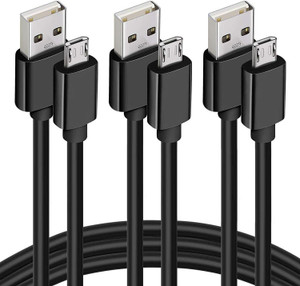 Taykaa Micro USB Cable 3 A 2 m USB TO TYPE B Charger Cable PACK OF 3 ...