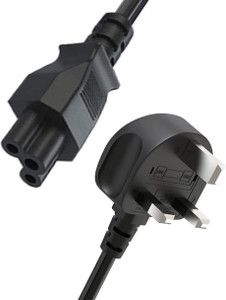 Tech-X Power Cord 3 m 3M Standard UK Laptop Power Cable with Fuse, 3 ...