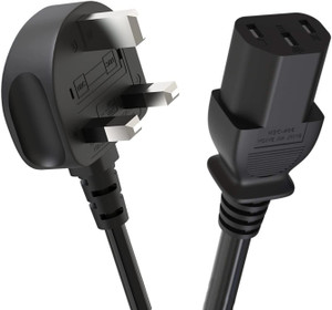 Tech-X Power Cord 3 m 3M Standard UK Power Cable Cord for Desktop PC ...