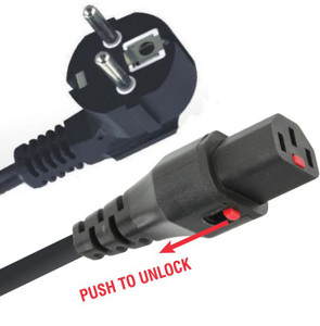 MX Power Cord 3 m German Type Plug Right Angle to C13 Female Server ...