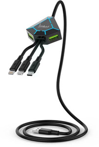 Landmark Power Sharing Cable 1.2 m CDC 100 Unbreakable 3 in 1 Charging ...