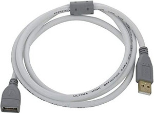 ULTRABYTES Reversible USB 2.0 2 A 3 m Male to Female Extension USB ...