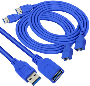 STORITE Reversible USB 2.0 2 A 1.5 m USB Extension Cable USB 3.0 Male ...