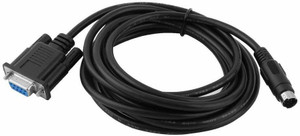 Mak World Reversible USB 2.0 3 m RS232 DB9 Female to 8 Pin Din Male PLC ...