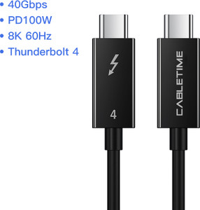 CABLETIME Thunderbolt Cable 2.5 m CT40M, USB C To USB C - CABLETIME ...