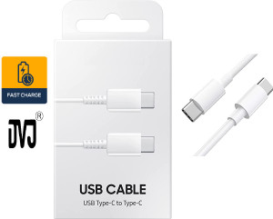 DVJ Type C 1 m CERTIFIED TYPE C TO TYPE C (C2C DATA CABLE) FOR SAMSUNG ...