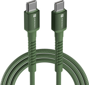 Portronics Type C 3 A 1 m Konnect X 240W Futuristic Unbreakable Nylon ...