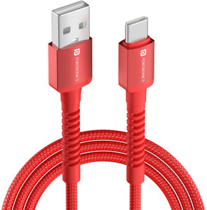 Portronics USB Type C Cable 6 A 1 m Konnect X Nylon Braided Fast ...