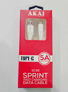 Unbranded USB Type C Cable 1 m AKAI DATA CABLE USB A- TYPE C LONG NECK ...