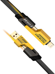 MAK USB Type C Cable 2 A 1 m 4 in 1 65W Fast Charging Cable Flat ...