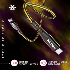 WROGN USB Type C Cable 5 A 1 m Metal WCC100PB1M01 - WROGN : Flipkart.com