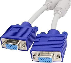 Sancy TV-out Cable Dual VGA Monitor Splitter – 1 Male to 2 Female Y ...
