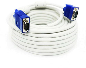 NP Tech VGA Cable 10 m copper braiding 10.0m(33 ft) male to male white ...