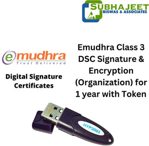 eMudhra Class 3 DSC Signature & Encyrption (Organisation) for 1 year ...