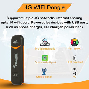 Melbon 4G Speed LTE WiFi USB Dongle Stick with All SIM Network Support ...