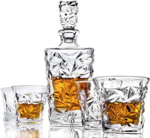 CLOTIX Whiskey Decanter Bottle Set With Glasses, Set of 7 Pieces ...