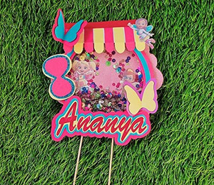 BOOK MY JOY Multicolor BUTTERBEANS CAFE CAKE TOPPER Price in India ...