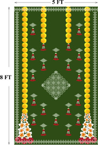 HARSHAD CREATION 3D Digital Backdrop for Decoration 8F & 5F Altar Cloth ...