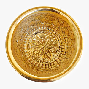 Asha Enchant Decor Presents Decor Brass Embossed Planter Brass urli ...