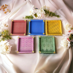 MBA TOKRI VALA Hardwood Decorative Tray For Gifts, Saree Packing ...