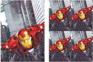 LITTLE BIRDIE Marvel Filament Decoupage Paper A4 Heroic Iron Man 60Gsm ...