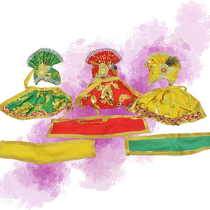 Real Craft Traditional Attire: Jagannath Pagadi, Dress, and Chuni for 4 ...