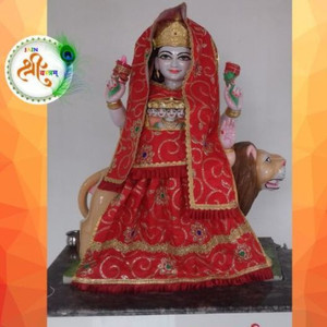 JAIN TRENDZ Divine Red Deity Dress for Mata Rani | Order on WhatsApp ...