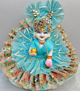 Iblay 2 no. laddu gopal/kanha ji heavy gotta dress /fancy dress with ...