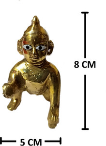 Keshav LADDU GOPAL//KANHA JI/THAKUR JI/KRISHNA IDOL 100% PURE PITAL ...