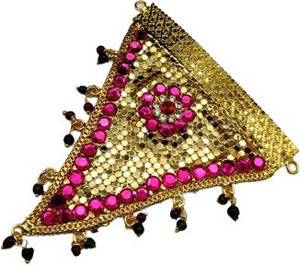 Shrungar Ganesha festival ( Trunk Decoration), Sundh, Gold plated Stone ...
