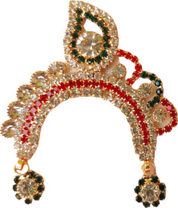Hanu Collections Chandrika Crown for Radha Rani ji, Adjustable Iskcon ...