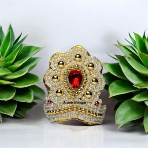 Shringar All God Idol Handcraft Fancy Mukut Deity Ornament with pearl ...