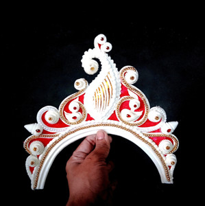 BengCraft Shola Bengali Wedding Bridal Crown Mukut for Bride Solar ...