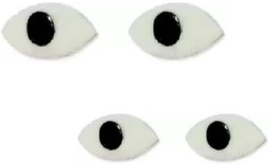 HARI GANGA STORE Laddu Gopal Netra/, Eyes 6 Pair of (12 Pieces), for ...