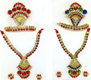 Shilpi Crafts Beautiful Multicolor Stone Embellished Laddu Gopal ji ...