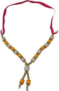 Firmus Yellow moti mala for Laddu gopal and other deities mala (Size-6 ...