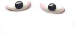 MNA Eyes / Netra for Laddu Gopal size 5 / Murti height 5 inch + 1 glue ...