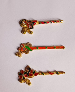 AJ ONSALE Laddu gopal ji fancy bansuri small size pack of 3 Deity ...