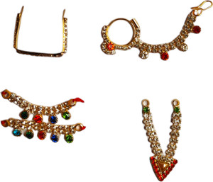 Hanu Creations Radha Rani ji Shringar, devi mata rani 1 Haar, 1 Goggle ...