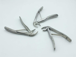 ADDLER Dental Forceps Pedo Children Molar incisors Roots Set Of of 7 ...