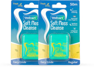 Wellvart Fresh Lime Waxed Floss | Buy Oral/Dental Care Products in ...