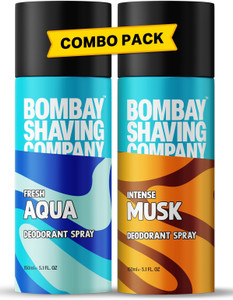 BOMBAY SHAVING COMPANY Fresh Aqua & Intense Musk 150mlx2 Combo ...