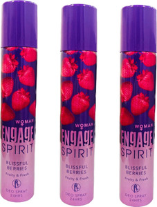 Engage Spirit Blissful Berries Body Spray For Woman Perfume Body Spray ...