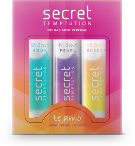 Secret Temptation Te Amo combo (120 ml x 3) Body Spray - For Women ...