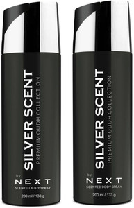NEXT SILVER SCENT OUDH DEO PACK OF 2 Deodorant Spray - For Men & Women ...