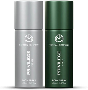 THE MAN COMPANY Privilege Titan & Hero | Long Lasting Deodorant Body ...