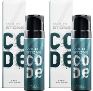 Wild Stone CODE Steel Body Perfume (120 ml each) Body Spray - For Men ...