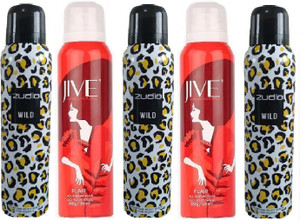 zudio WOMEN -3 ,JIVE FLAIR -2 PACK OF 5 Body Spray - For Men & Women ...