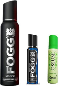FOGG DEO MARCO 120 ML& FORCE+APPEAL 25 ML POCKET PERFUMES Body Mist ...